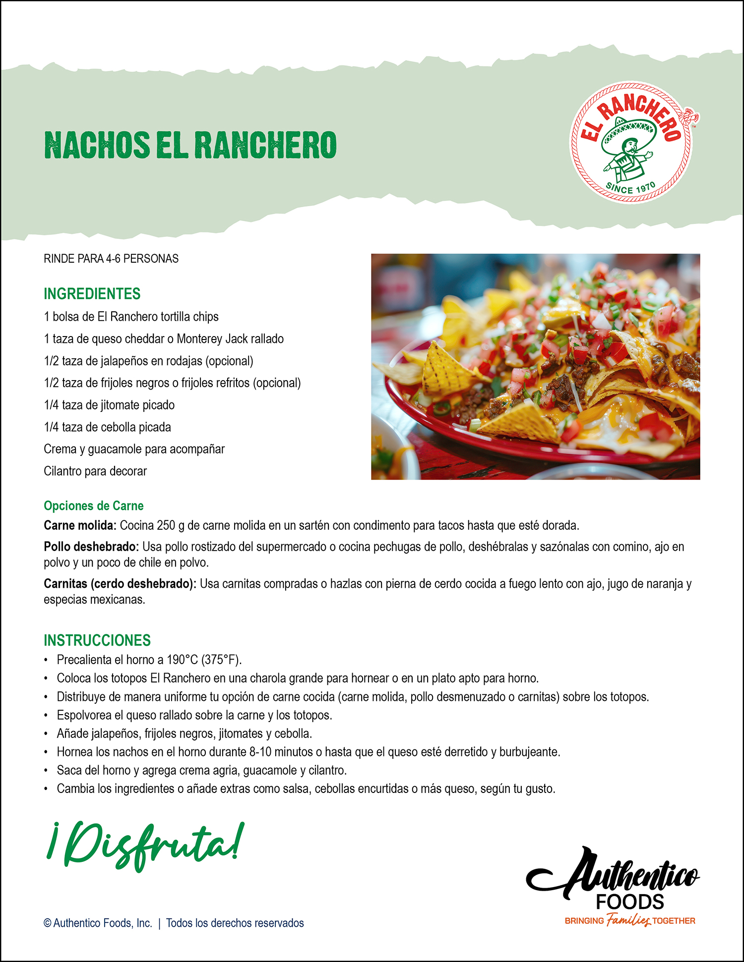 EL RANCHERO NACHOS – Authentico Foods